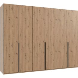 Kleiderschrank wimex "Mugano,in 5 Breiten,2 H&ouml;hen,2 Tiefen, viele Farben, Made in Germany", artisan, eiche nachbildung, griffe schwarz, B:270cm H:208cm T:58cm, Holzwerkstoff, Schr&auml;nke, Kleiderschrank, mit langen Griffen aus Metall, mit oder ohne Spiegel