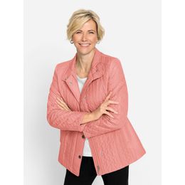Steppjacke CLASSIC, Damen, Gr. 52, rosa (flamingo), 100% Polyester, Wattierung:100% Polyester, unifarben, Jacken Steppjacke