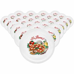 Pizzateller Van Well "Pizzateller Napoli &oslash; 30,5 cm 30er Set bunt", bunt, L:30,5cm, Speiseteller, Pizzateller