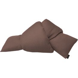 Dekokissen Apelt "Miles", braun (mocca, unifarben), B:31cm H:5cm L:53cm, Polyester, Dekokissen_Sitzkissen_Kissenh&uuml;llen, Dekokissen