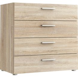 Schubkastenkommode FORTE, braun (sonoma eiche), B:75cm H:71,4cm T:41cm, FSC-zertifizierter Holzwerkstoff, Sideboards, Schubkastenkommode