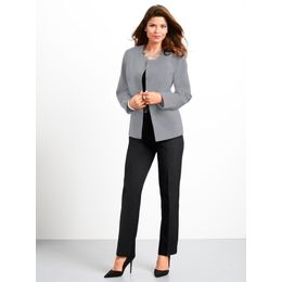 Kurzblazer "Blazer", Damen, Gr. 52, grau, 100% Polyester, Blazer Kurzblazer