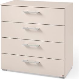 Schubkastenkommode "Henderson", beige (champagner), B:80cm H:81cm T:42cm, Holzwerkstoff, SET ONE BY Musterring, Sideboards, Schubkastenkommode, mit 4 Schubladen inkl. Selbsteinzug und D&auml;mpfung
