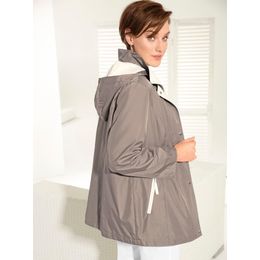 Funktionsjacke Classic Basics, Damen, Gr. 42, grau (taupe), 100% Polyester, gemustert, mehrfarbig, unifarben, figurumspielend, Jacken Funktionsjacke