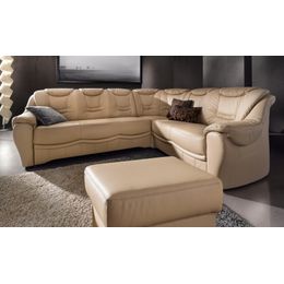 Sit & More Ecksofa SIT & MORE "Benson L-Form", braun (cappuccino), B:265cm H:94cm T:215cm, NaturLeder;Luxus-Microfaser;Luxus-Kunstleder;Primabelle-Microfaser, Sofas, Ecksofa, wahlweise mit Bettfunktion