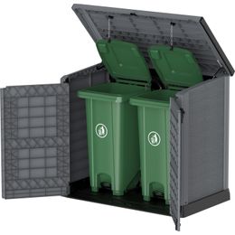 Ger&auml;tehaus Vcm "StoreAway M&uuml;lltonnenbox Gartenhaus 1200 L", grau, Ger&auml;teh&auml;user, Ger&auml;tehaus