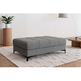 Polsterhocker OTTO HOME "LEEVKE Sitzhocker passend zum Sofa, Breite 115 cm", anthrazit, B:115cm H:40cm T:73cm, 92% Polyester, 8% Nylon, Hocker, Polsterhocker, mit hochelastischer Schaum und Wellenunterfederung