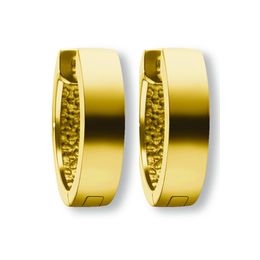 Paar Creolen ONE ELEMENT "Ohrringe Creolen aus 585 Gelbgold &Oslash; 14,0 x 4,0 mm", gold, Ohrringe, Damen, Gelbgold 585, Paar Creolen