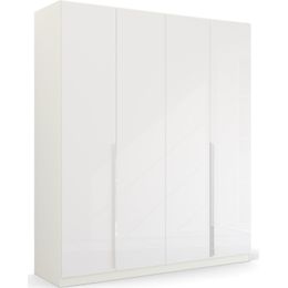 Dreht&uuml;renschrank Rauch "Kleiderschrank Schrank Garderobe Ankleide GLAMOUR BY QUADRA SPIN", wei&szlig; (alpinwei&szlig;, hochglanz wei&szlig;), B:181cm H:210cm T:54cm, Holzwerkstoff, Schr&auml;nke, Dreht&uuml;renschrank, mit eleganter Hochglanzfront und Stangengriff MADE IN GERMANY