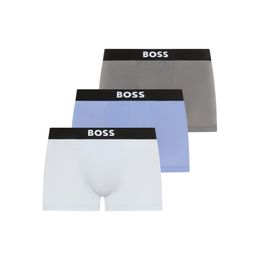 Trunk BOSS "3P Trunk BOSS ONE", Damen, Gr. L, open miscellaneous 976, Jersey, Obermaterial: 95% Baumwolle, 5% Elasthan, Unterhosen Trunk, mit unifarbenen Bund