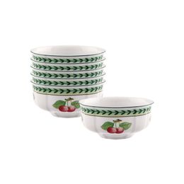 Villeroy & Boch Schale VILLEROY & BOCH "Dessertschalen French Garden Fleurence &oslash; 11,7 cm 6er Set bunt", bunt, L:11,7cm, Sch&uuml;sseln, Schale