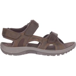 Sandale Merrell "SANDSPUR 2 CONVERT", Herren, Gr. 41, braun (earth), Leder, Schuhe Sandale