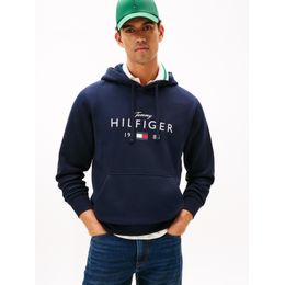 Hoodie Tommy Hilfiger "BRAND LOVE BIG HILFIGER", Herren, Gr. S, desert sky, Sweatware, Obermaterial: 77% Baumwolle, 23% Polyester, regular fit normal, Rippb&uuml;ndchen, Sweatshirts Hoodie, mit Logo-Grafik, normale Passform
