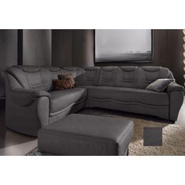Sit & More Ecksofa SIT & MORE "Benson L-Form", grau (anthrazit), B:265cm H:94cm T:215cm, NaturLeder;Luxus-Microfaser;Luxus-Kunstleder;Primabelle-Microfaser, Sofas, Ecksofa, wahlweise mit Bettfunktion