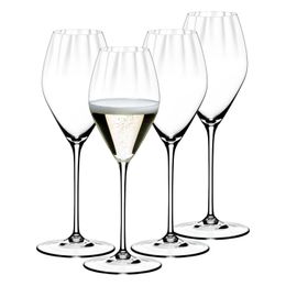 Champagnerglas "Champagnergl&auml;ser Performance 375 ml 4er Set transparent", bunt (transparent), Glas, RIEDEL THE WINE GLASS COMPANY, Trinkgef&auml;&szlig;e, Champagnerglas