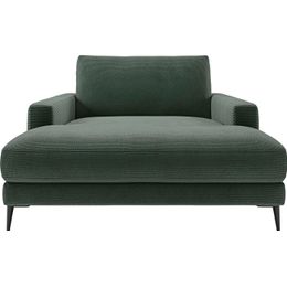 Chaiselongue Home Affaire "Downtown Loungem&ouml;bel zum Relaxen, B/T/H: 132/170/84 cm", gr&uuml;n, B:132cm H:84cm T:170cm, 95% Polyester, 5% Nylon, Sofas, Chaiselongue, auch in Boucl&eacute;, Cord und Easy care - leicht mir Wasser zu reinigen