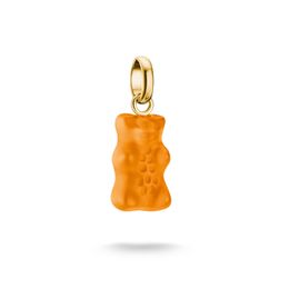 Charm-Einh&auml;nger Thomas Sabo "Thomas Sabo x HARIBO: Charm - Connect", bunt (gelbgoldfarben, orange, orange), Charms, Damen, Silber 925 (recycelt), Charm-Einh&auml;nger, mit Kristallglas