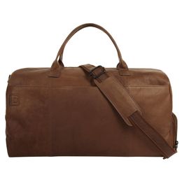 XZONE Reisetasche X-ZONE, Damen, Gr. B/H/T: 46cm x 23cm x 23cm onesize, braun (cognac), Leder, unifarben, Taschen Reisetasche, echt Leder