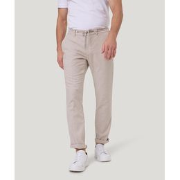 Leinenhose "ESRA Leinen", Herren, Gr. 30, L&auml;nge 34, beige (oatmeal), Web, Obermaterial: 76% Baumwolle, 23% Leinen, 1% Elasthan, Pioneer Authentic Jeans, unifarben, regular fit kn&ouml;chellang, Hosen Leinenhose, mit Tunnelzug
