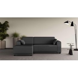 Ecksofa Home Affaire "TAMMO", grau (anthrazit), B:233cm H:80cm T:162cm, 100% Polyester, Sofas, Ecksofa, L-Form