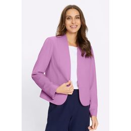 Jackenblazer Lady "Kurzblazer", Damen, Gr. 48, orchidee, 64% Polyester, 34% Viskose, 2% Elasthan, Blazer Jackenblazer
