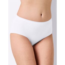 H&uuml;ftslip, Damen, Gr. 42, 2 Stk., wei&szlig;, 80% Baumwolle, 20% Polyamid, Unterhosen H&uuml;ftslip