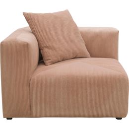Sofa-Eckelement Home Affaire "Gerrid", rosa (rose), B:108cm H:69cm T:108cm, 100% Polyester, Polsterelemente, Sofa-Eckelement, Cord-Bezug, Modul-Eckelement, auch einzeln stellbar