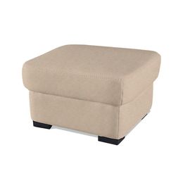 Hocker COTTA "Dani", beige, B:60cm H:44cm T:60cm, Luxus-Microfaser aus 100% Polyester, Hocker, Hocker