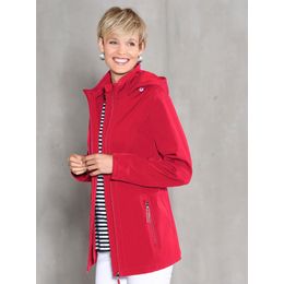 Softshelljacke Classic Basics, Damen, Gr. 52, rot, 94% Polyester, 6% Elasthan, Innenseite:100% Polyester, unifarben, figurumspielend, Jacken Softshelljacke
