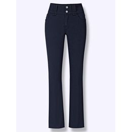 Bequeme Jeans Casual Looks, Damen, Gr. 24, Kurzgr&ouml;&szlig;en, marine, 98% Baumwolle, 2% Elasthan, unifarben, lang, Jeans Bequeme Jeans