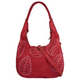 Shopper Samantha Look, Damen, Gr. B/H/T: 41cm x 31cm x 4cm onesize, rot, Leder, unifarben, Taschen Shopper, echt Leder, Made in Italy