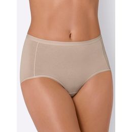 Taillenslip Nina von C., Damen, Gr. 48, 4 Stk., beige (elfenbein), 93% Baumwolle, 7% Elasthan, Unterhosen Taillenslip