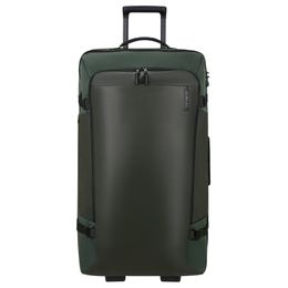 Reisetasche Samsonite "ARMOX, 79 cm", Damen, Gr. B/H/T: 44cm x 79cm x 31cm, gr&uuml;n (moss), Polyester, Taschen Reisetasche, Duffle mit Rollen TSA-Schloss Packgurte Trolley-Gest&auml;nge