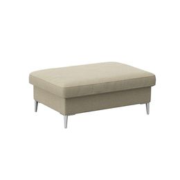 Pouf FLEXLUX "Fiore", beige (sandy beige), B:97cm H:34cm T:66cm, Aluminium, Poufs, Pouf, Kaltschaum, F&uuml;&szlig;e Alu