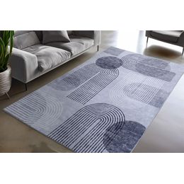 Teppich Obsession "Avantgarde 101", grau, B:120cm H:8mm L:170cm, Polyester, Teppiche, Teppich, modernes Design, waschbar, In- und Outdoor, Balkon, Terrasse