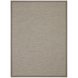 Teppich Dekowe "Naturino Color", grau, B:80cm H:7mm L:250cm, Kunstfaser, Teppiche, Teppich, Flachgewebe, Sisal-Optik, mit Bord&uuml;re, In- und Outdoor geeignet