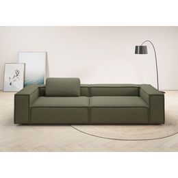 3-Sitzer Home Affaire "Watertown moderner 3-Sitzer", gr&uuml;n, B:306cm H:68cm T:118cm, 96% Polyester, 4% Nylon, Sofas, 3-Sitzer, extra breites Sofa mit in eleganten Bez&uuml;gen & gro&szlig;z&uuml;giger Sitzfl&auml;che