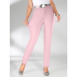 Stretch-Hose Stehmann, Damen, Gr. 96, Langgr&ouml;&szlig;en, rosa (ros&eacute;), 72% Viskose, 25% Polyamid, 3% Elasthan, unifarben, lang, Hosen Stretch-Hose