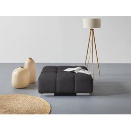 Hocker COTTA "Orion", schwarz, B:103cm H:42cm T:103cm, 100% Polyester, Hocker, Hocker