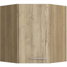 Eckh&auml;ngeschrank Optifit "Klara", braun (wildeiche), B:60cm H:70,4cm T:34,9cm, Holzwerkstoff, Schr&auml;nke, Eckh&auml;ngeschrank, Breite 60 x 60 cm