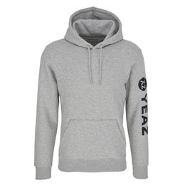 Kapuzenpullover YEAZ "Hoodie Sky Grey (unisex) CUSHY", Damen, Gr. 3XL, grau (hellgrau), Obermaterial: 85% Baumwolle CO. 15% Polyester PES., Pullover Kapuzenpullover