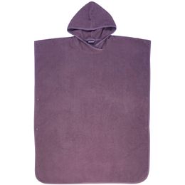 W&ouml;rner Badeponcho W&Ouml;RNER "Badeponcho Uni" Gr. L, mauve, L:100cm, Baumwolle, Hausm&auml;ntel, Badeponcho, maschinenwaschbar, trocknergeeignet