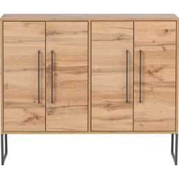 Kommode Schildmeyer "Limmo", beige (eichelandhausfarben), B:112,4cm H:94,2cm T:33,1cm, FSC-zertifizierter Holzwerkstoff, Sideboards, Kommode, Breite 112,4 cm