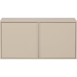 Schrankaufsatz Woood "Daily Aufsatz f&uuml;r den passenden Mehrzweckschrank", beige, B:100cm H:50cm T:58cm, FSC-zertifizierter Holzwerkstoff, M&ouml;belaufs&auml;tze, Schrankaufsatz, Push-to-Open-Funktion, H&ouml;he 50 cm, Breite 50 oder 100 cm