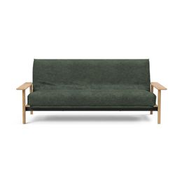 Schlafsofa INNOVATION LIVING &trade; "Balder Softspring, stabile Armlehnen, bequem und komfortabel", gr&uuml;n (piniengr&uuml;n), B:230cm H:92cm T:112cm, Sofas, Schlafsofa, vollwertiger Bettersatz, hochwertige Matratze durchgehendem Lattenrost