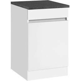 Sp&uuml;lenschrank Optifit "Roth", wei&szlig; (wei&szlig;, wei&szlig;, anthrazit), B:50cm H:88cm T:60cm, Schr&auml;nke, Sp&uuml;lenschrank, Breite 50 cm