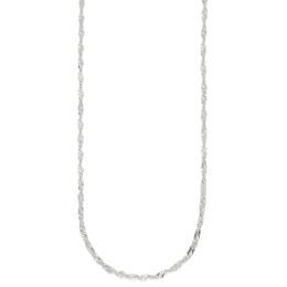 Collierkettchen Bruno Banani "Schmuck Geschenk Silber 925 Singapurkettengliederung 1 8 mm breit", silber (silberfarben), Halsketten, Damen, Silber 925 (Sterlingsilber), L: 45 B: 1,8mm, Collierkettchen, Made in Germany, B:1,8mm