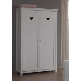 Kleiderschrank Vipack "Amori", wei&szlig;, B:110cm H:190cm T:57cm, FSC-zertifizierter Holzwerkstoff, Schr&auml;nke, Kleiderschrank