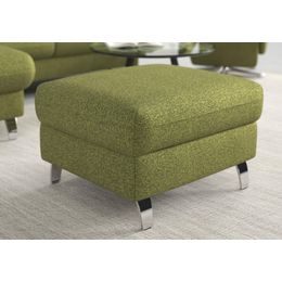 Sit & More Stauraumhocker SIT & MORE "Grenoble", gr&uuml;n (olive), B:66cm H:48cm T:76cm, Hocker, Stauraumhocker, mit Stauraum und satinierten F&uuml;&szlig;en