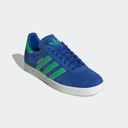 Sneaker adidas originals "GAZELLE", Herren, Gr. 43, wei&szlig; (royal blau, energy gr&uuml;n, core wei&szlig;), Leder, Synthetik, Schuhe Sneaker